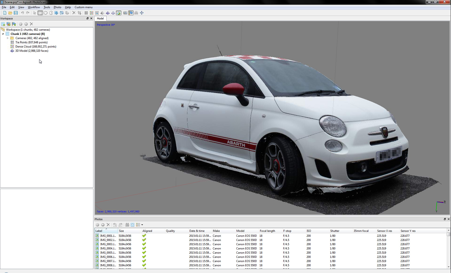 Car scanning with Photogrammetry – Ten24
